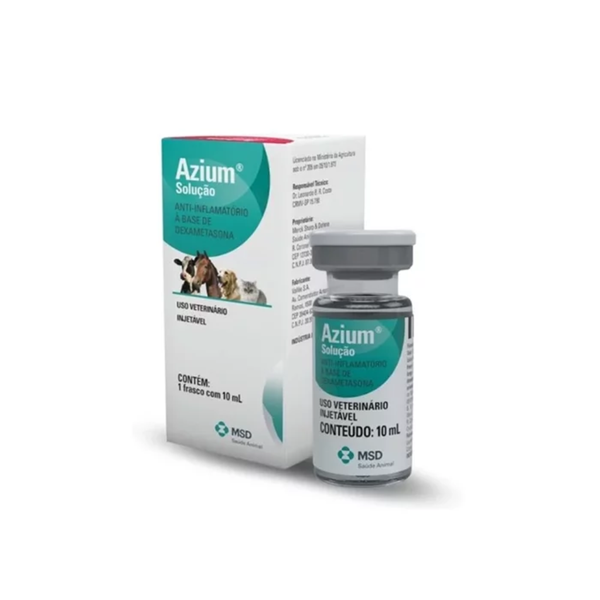 Anti-Inflamatório Azium MSD Injetável - 10ML - Walteragro